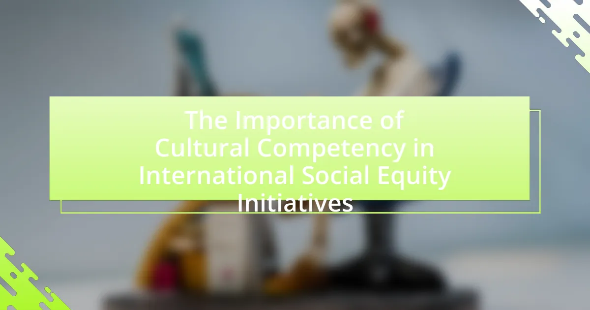 The Importance of Cultural Competency in International Social Equity ...